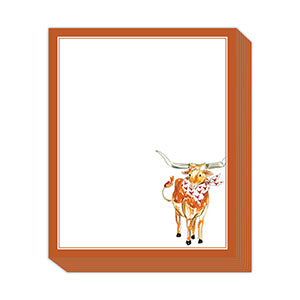 Longhorn with Bandana Tall Notepad - Memory Lane Monograms