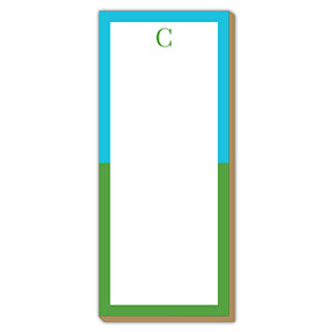 Preppy Duo Gold Monogram Skinny Notepad, Assorted Letters - Memory Lane ...